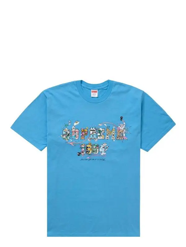 Supreme Varsity Tee Shirt - Bright Blue