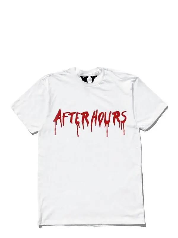 THE WEEKND X Vlone After Hours Blood Drip Tee Shirt - White