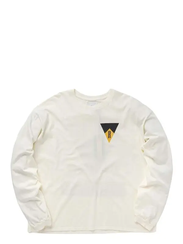 Rhude Blood And Mud Long Sleeve Tee Shirt - White