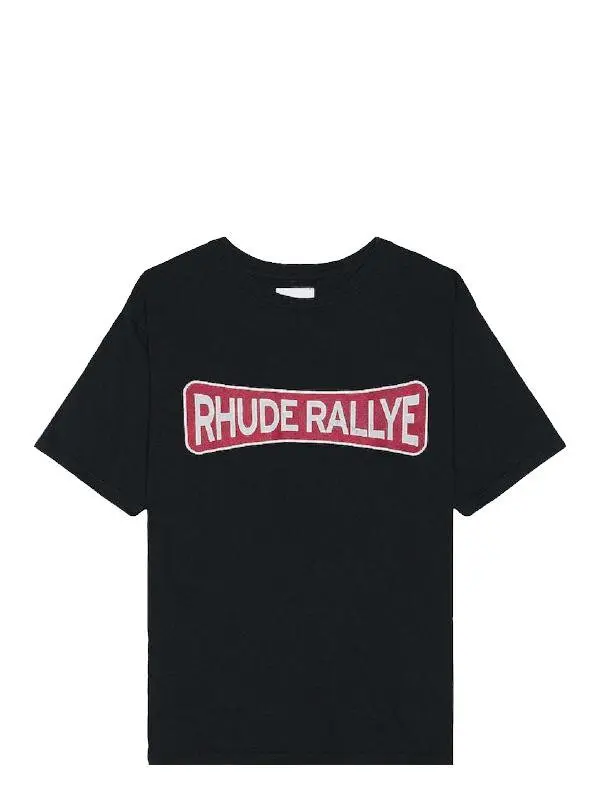 Rhude Rallye Tee Shirt - Black