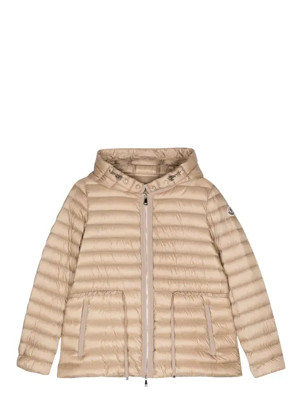 Moncler Raie Padded Hooded Jacket - Neutrals