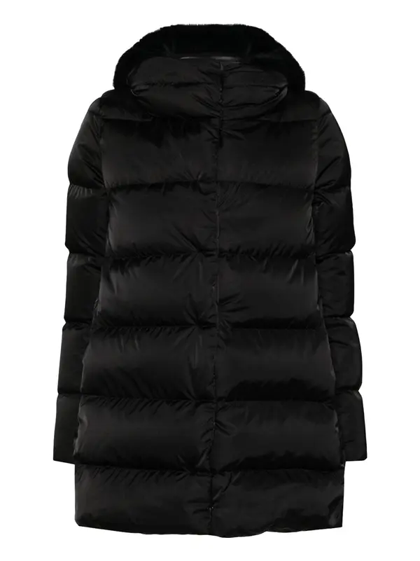 Herno Detachable Hood Padded Coat - Black