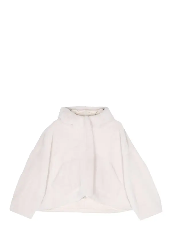 BLANCHA Reversible Shearling Coat - White