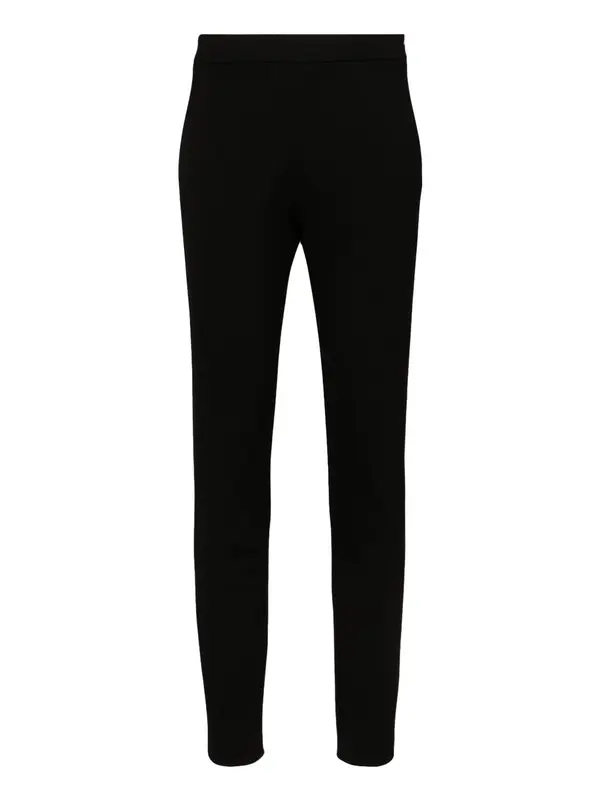 Fabiana Filippi Tapered Jersey Trousers - Black