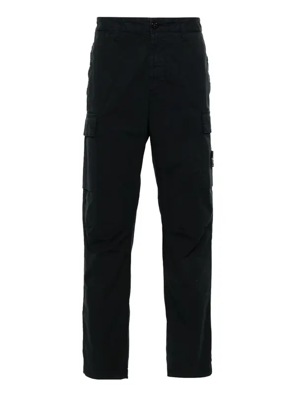 Stone Island Tapered Cargo Trousers - Blue