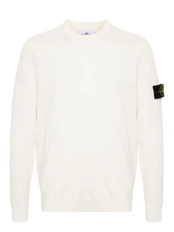 Stone Island Compass Badge Wool Jumper - Neutrals