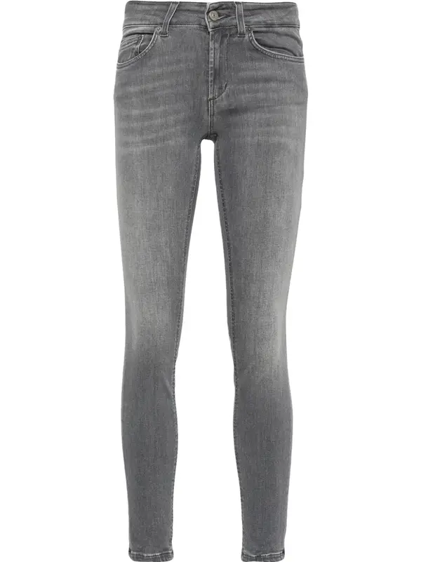 DONDUP Monroe Low-rise Skinny Jeans - Grey