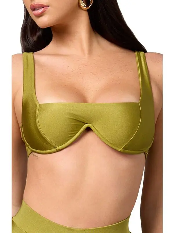 MBM SWIM Chance Bikini Top - Olive