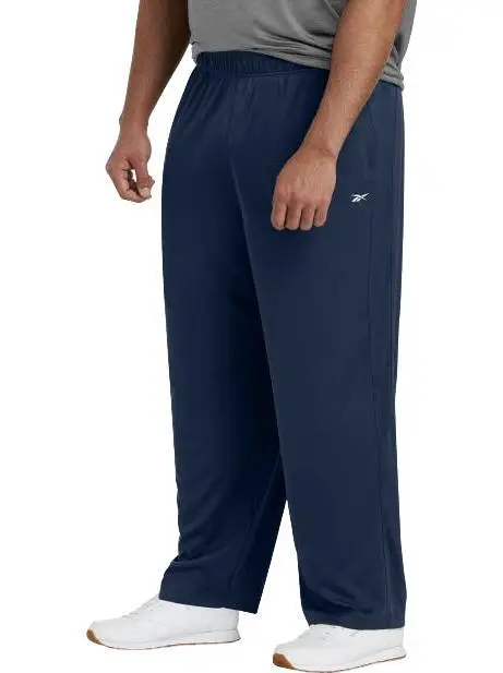 REEBOK Performance Double-knit Open-hem Pants - Navy