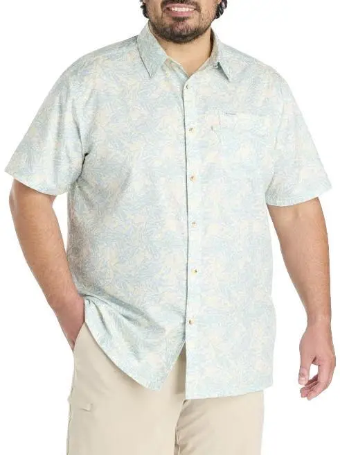 Columbia Big & Tall Super Slack Tide Camp Shirt - Lemon Wash