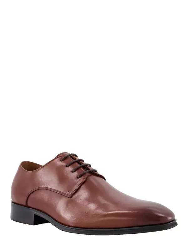 Dune London Plain Toe Derby - Tan