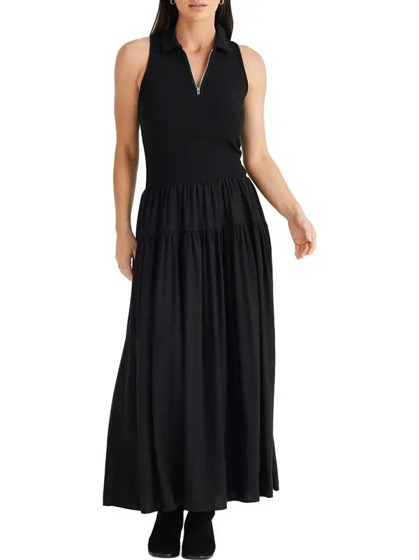 BRAVE+TRUE Juliette Sleeveless A-line Dress - Black