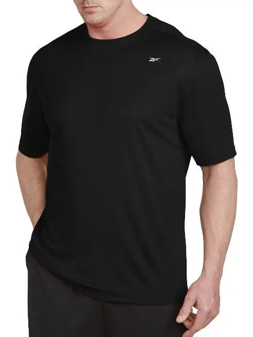 REEBOK Big & Tall Performance Mesh T-shirt - Black