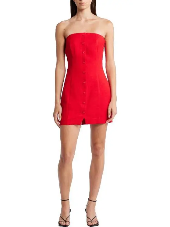 Endless Rose Strapless Mini Dress - Red