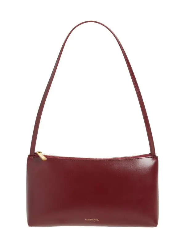MANSUR GAVRIEL Gaia Leather Shoulder Bag - Claret