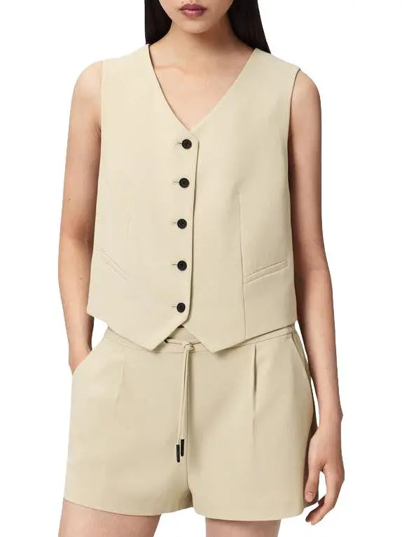 ALLSAINTS Aleida Lightweight Vest - Haze