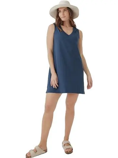PACT A-line Tank Dress - French Navy