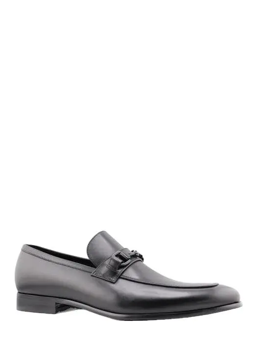 BLAKE MCKAY Dylan Bit Apron Toe Loafer - Black