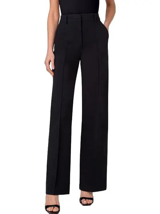 Akris Chiaro Jersey Straight Leg Pants - Black