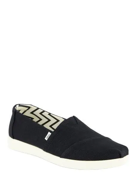Toms Alpargata Plus Slip-on - Black/white