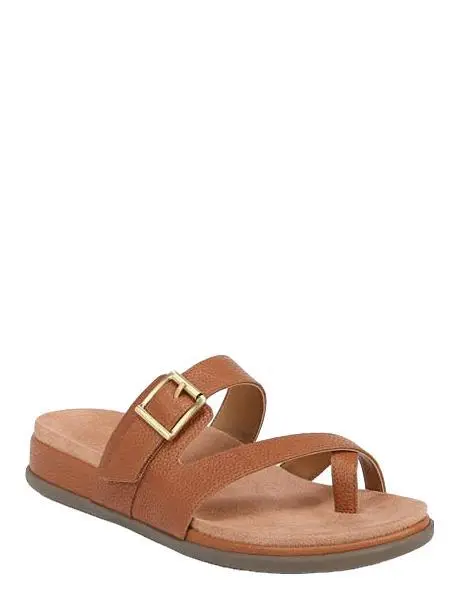 Vionic Carmela Platform Sandal - Tan Leather