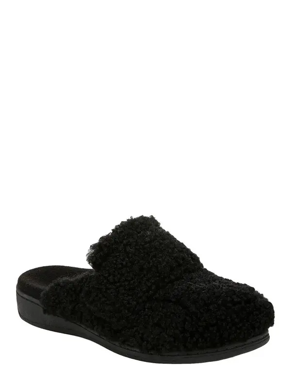 Vionic Gemma Ii Mule - Black Shearling