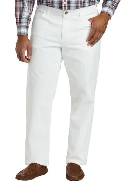 OAK HILL BY DXL Straight-fit 5-pocket Pants - White