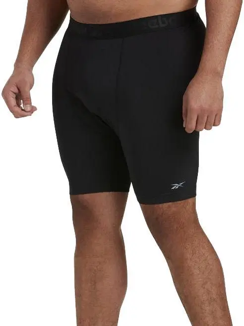 REEBOK Big & Tall Speedwick Base Layer Shorts - Black