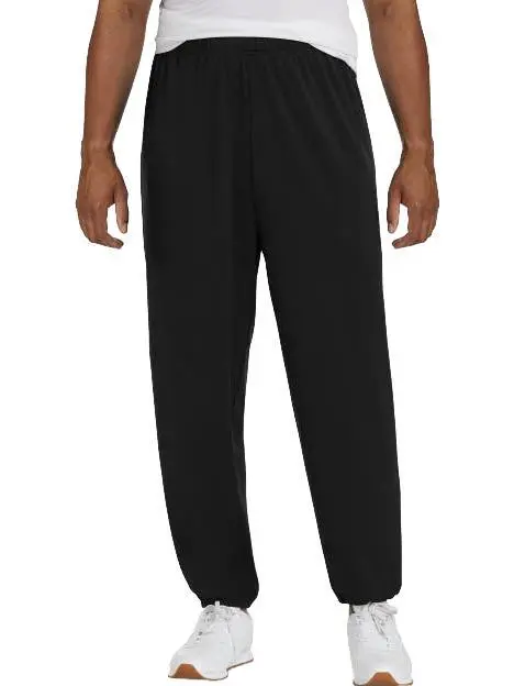 REEBOK Performance Jersey Elastic-hem Tech Pants - Black