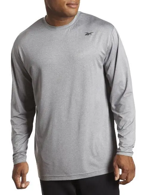 REEBOK Long Sleeve Base Layer Top - Granite Heather