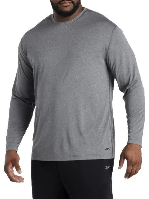 REEBOK Long Sleeve Base Layer Top - Granite Heather