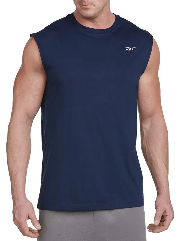 REEBOK Performance Sleeveless Muscle Tee - Navy
