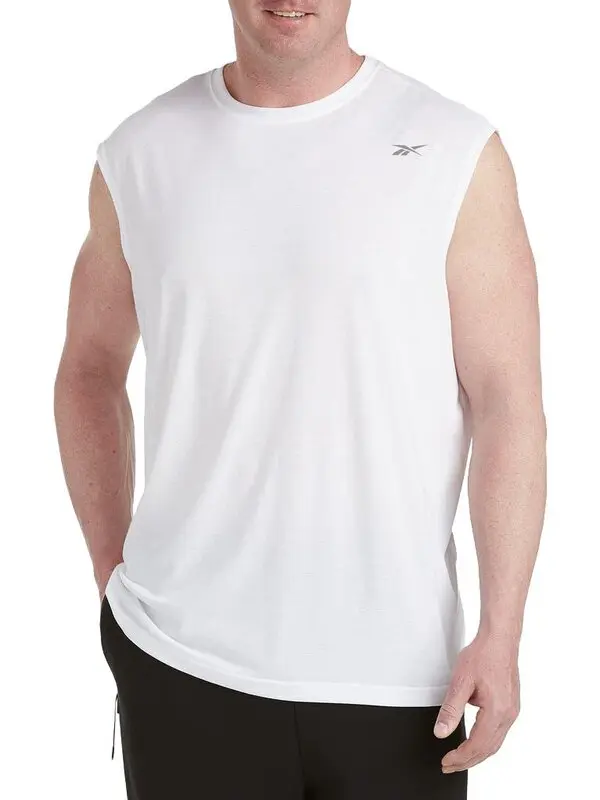 REEBOK Performance Jersey Muscle Tee - White