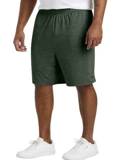 REEBOK Performance Tech Heather Shorts - Grit Green Hthr