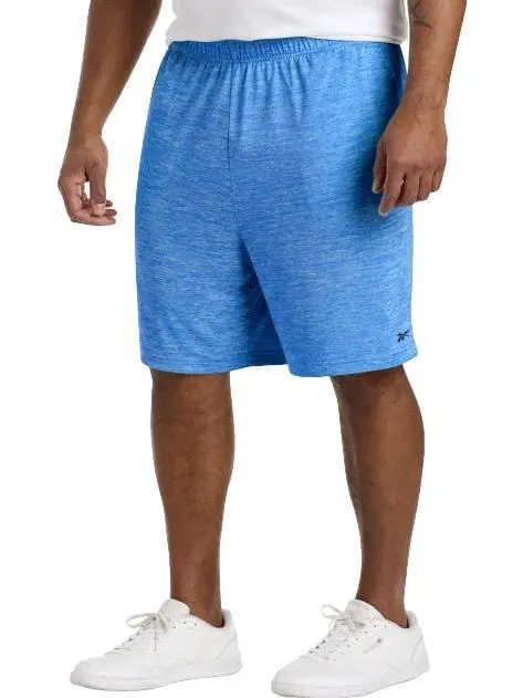 REEBOK Performance Tech Heather Shorts - Warped Blue Heather