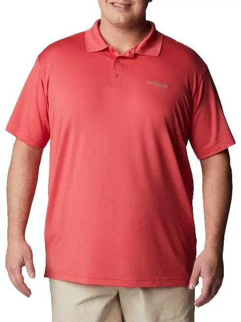 Columbia Big & Tall Low Drag Offshore Polo Shirt - Sunset Red