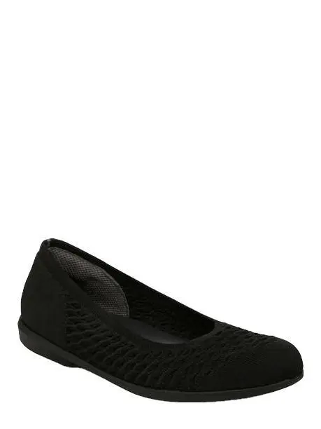 LIFESTRIDE Bzees Khloe Knit Ballet Flat - Black