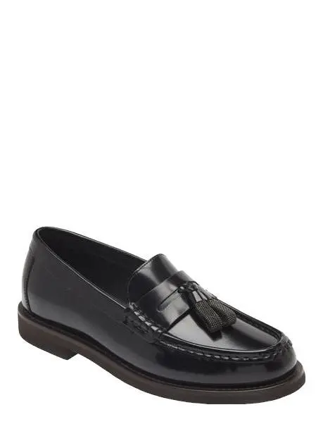 Brunello Cucinelli Monili Tassel Loafer - Black