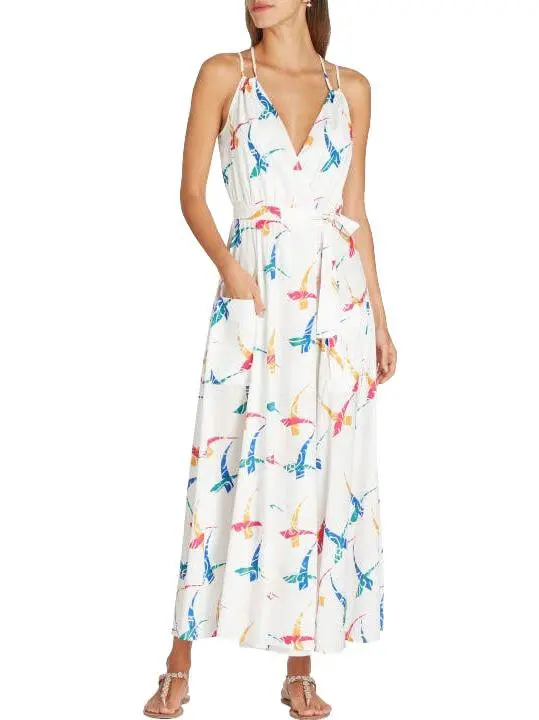VALIMARE Amelia Maxi Wrap Dress - Off White
