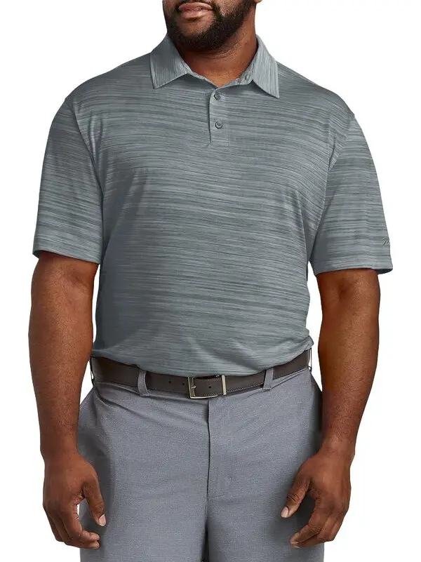 REEBOK Big & Tall Performance Space-dyed Polo Shirt - Dark Fog