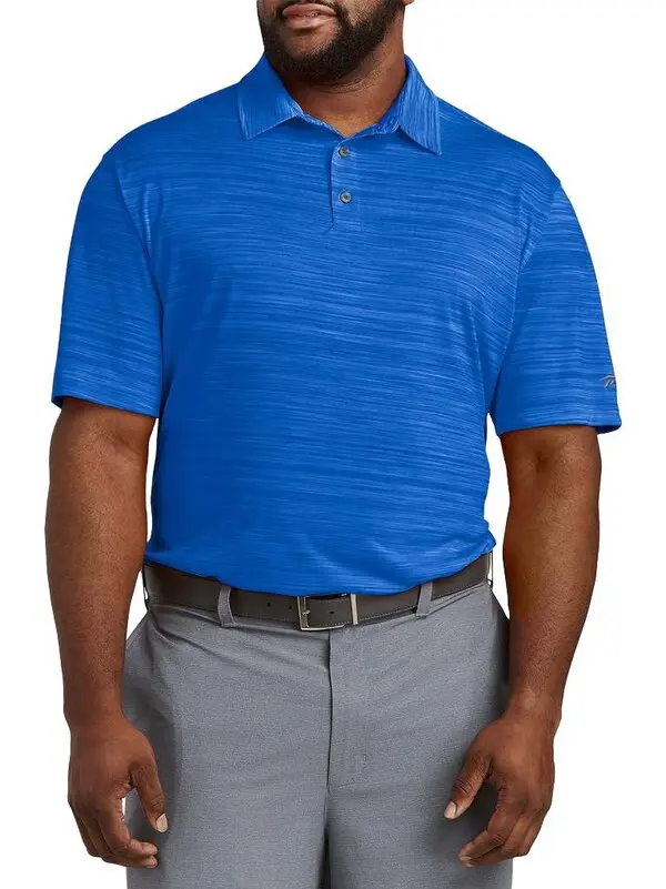 REEBOK Big & Tall Performance Space-dyed Polo Shirt - Optimum Blue