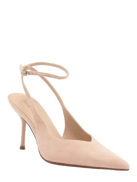 Jeffrey Campbell Executive Slingback Pumps - Beige Suede