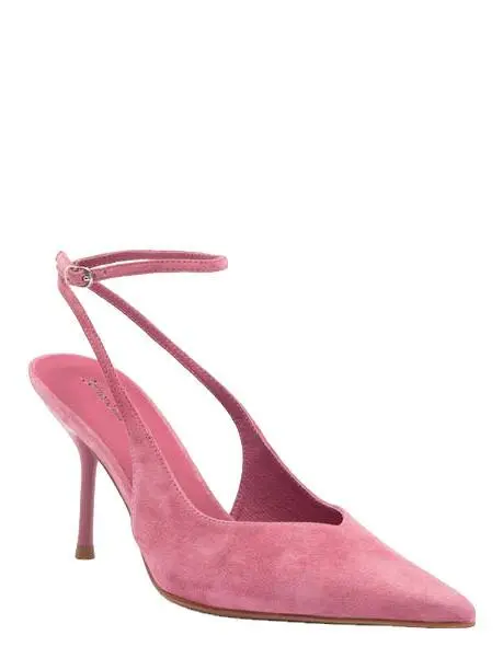Jeffrey Campbell Executive Slingback Pumps - Dusty Rose Suede
