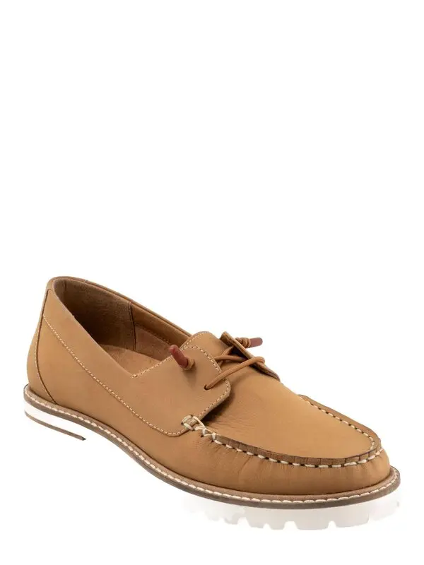 Trotters Farah Boat Shoe - Tan Nubuck
