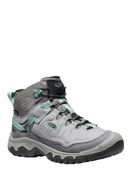 Keen Targhee Iv Waterproof Mid Hiking Shoe - Alloy/ Granite Green