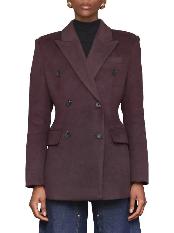 Avec Les Filles Hourglass Blazer Coat - Dulse