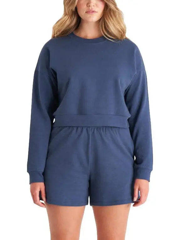 THE STANDARD STITCH Crop Sweatshirt - Midnight