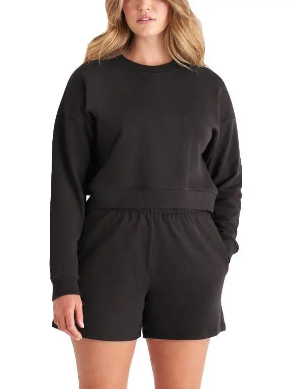 THE STANDARD STITCH Crop Sweatshirt - Vintage Black