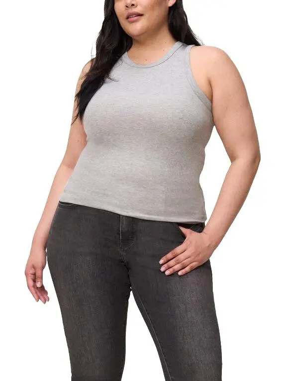THE STANDARD STITCH Rib Tank - Heather Grey