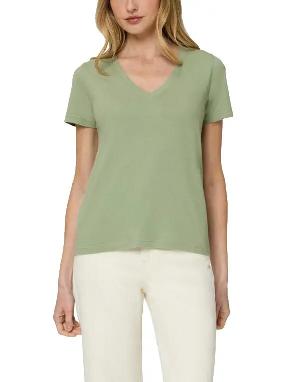THE STANDARD STITCH V Neck Tee - Matcha